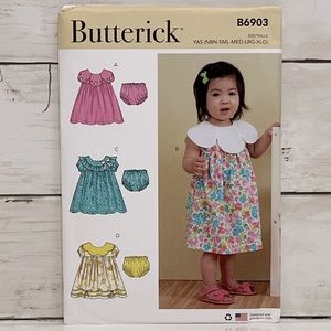 Butterick | Dresses | 5 For 25 Butterick B693 Baby Toddler Sewing ...